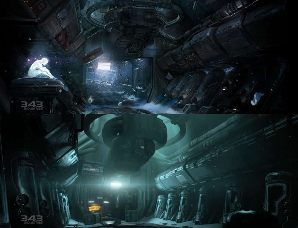 Concept-In-game-Cryo-room - Halo Diehards