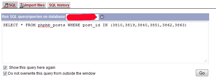 sql-query - Halo Diehards